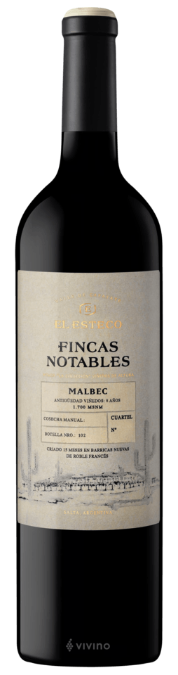 Fincas Notables Malbec El Esteco Argentina – Blue Coast Market